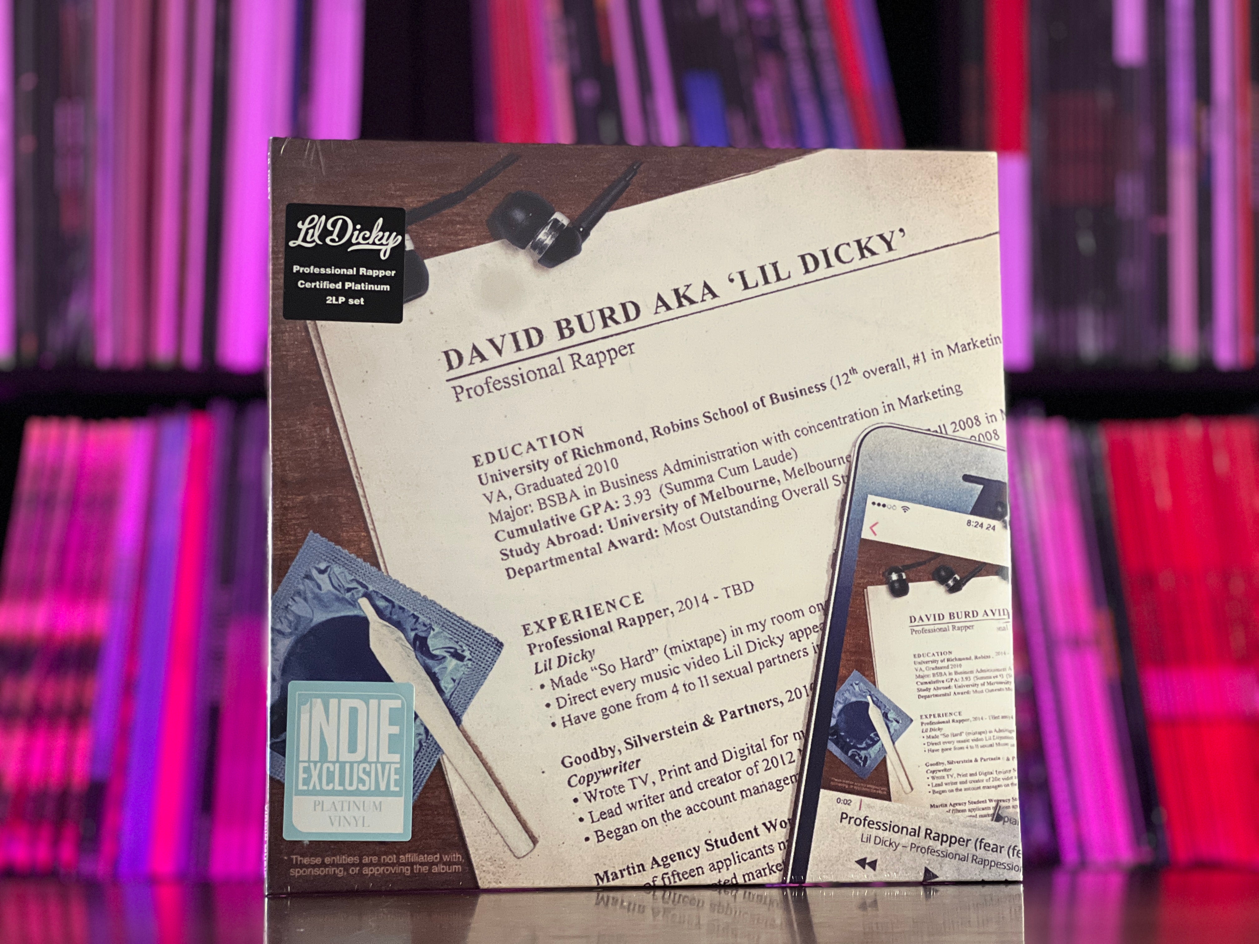 Lil Dicky - Professional Rapper (RSD Essentials Platinum Vinyl ...