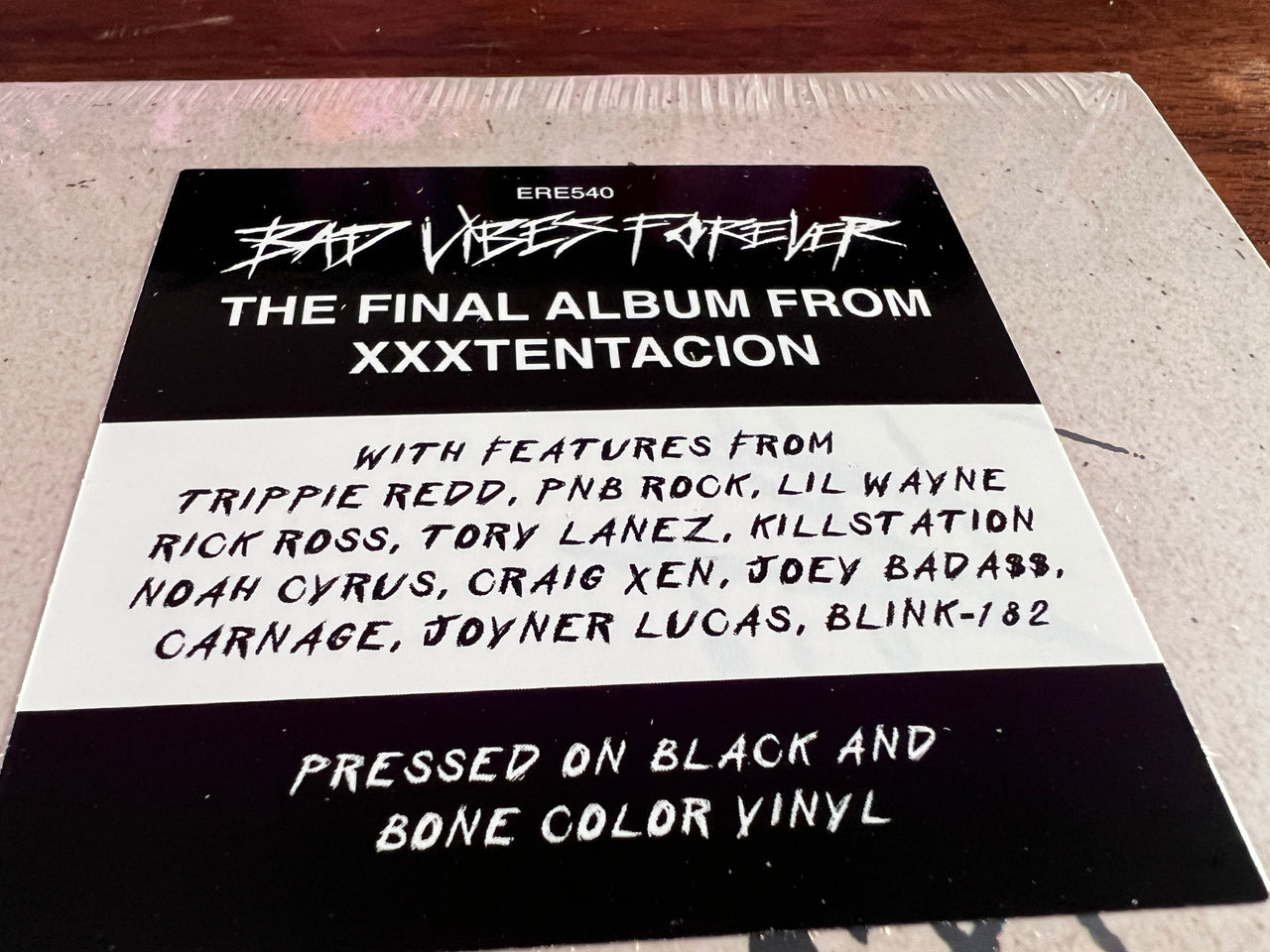 XXXTentacion - Bad Vibes Forever (Black & Bone Colored Vinyl) – Rollin ...