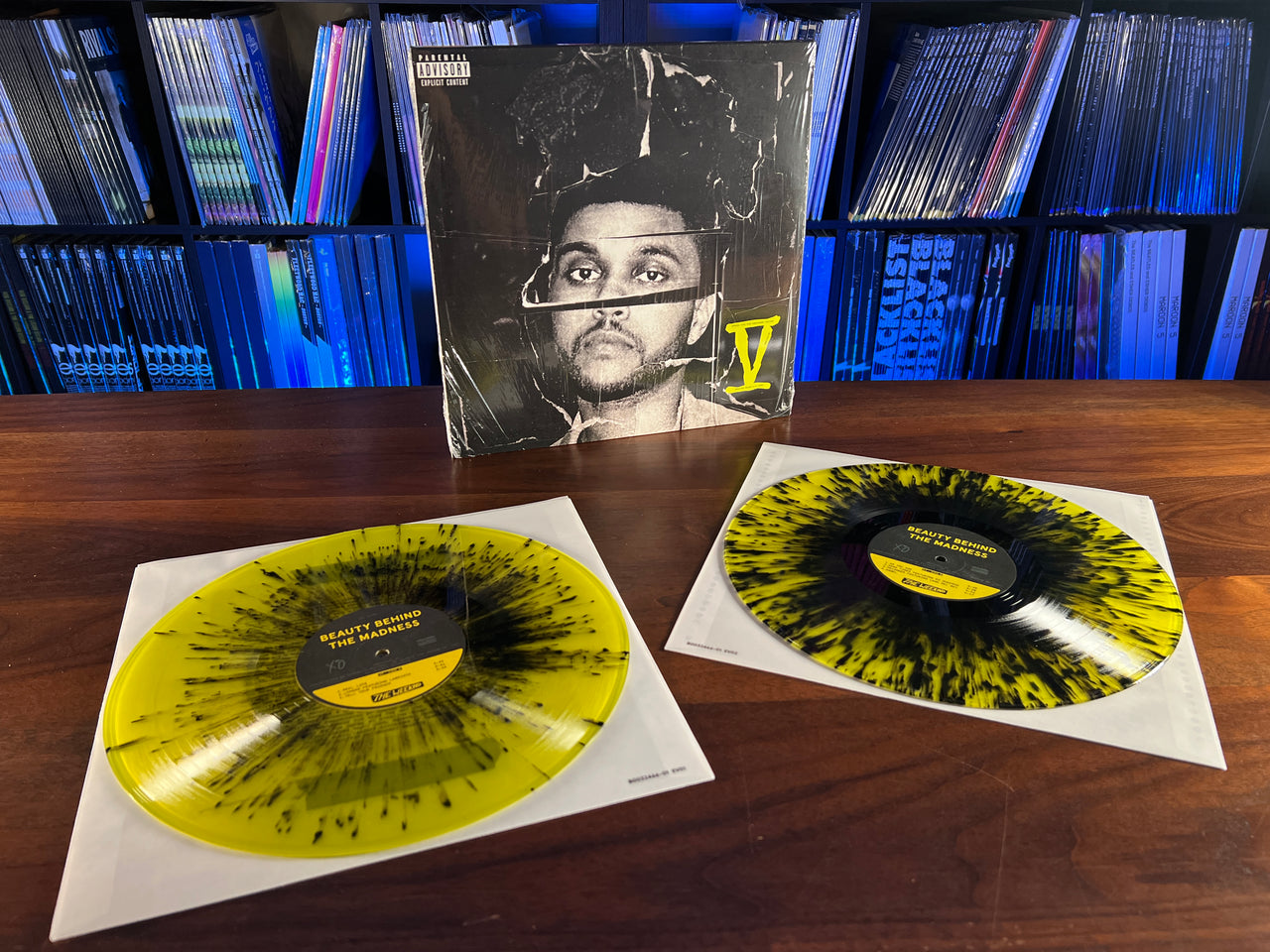 The Weeknd - Beauty Behind The Madness (Yellow W/ Black Splatter Vinyl – Rollin' Records